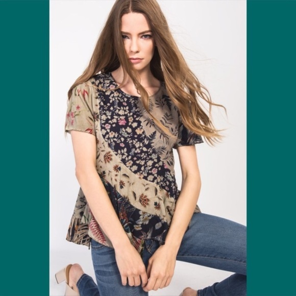 April Spirit | Tops | Flower Pattern Flowy Top Aprilspirit New | Poshmark